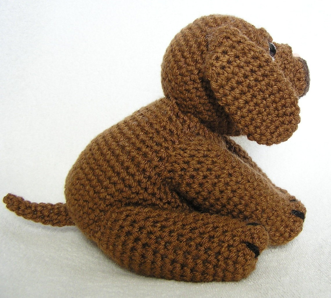 Pdf Crochet pattern LITTLE BROWN PUP English only | Etsy