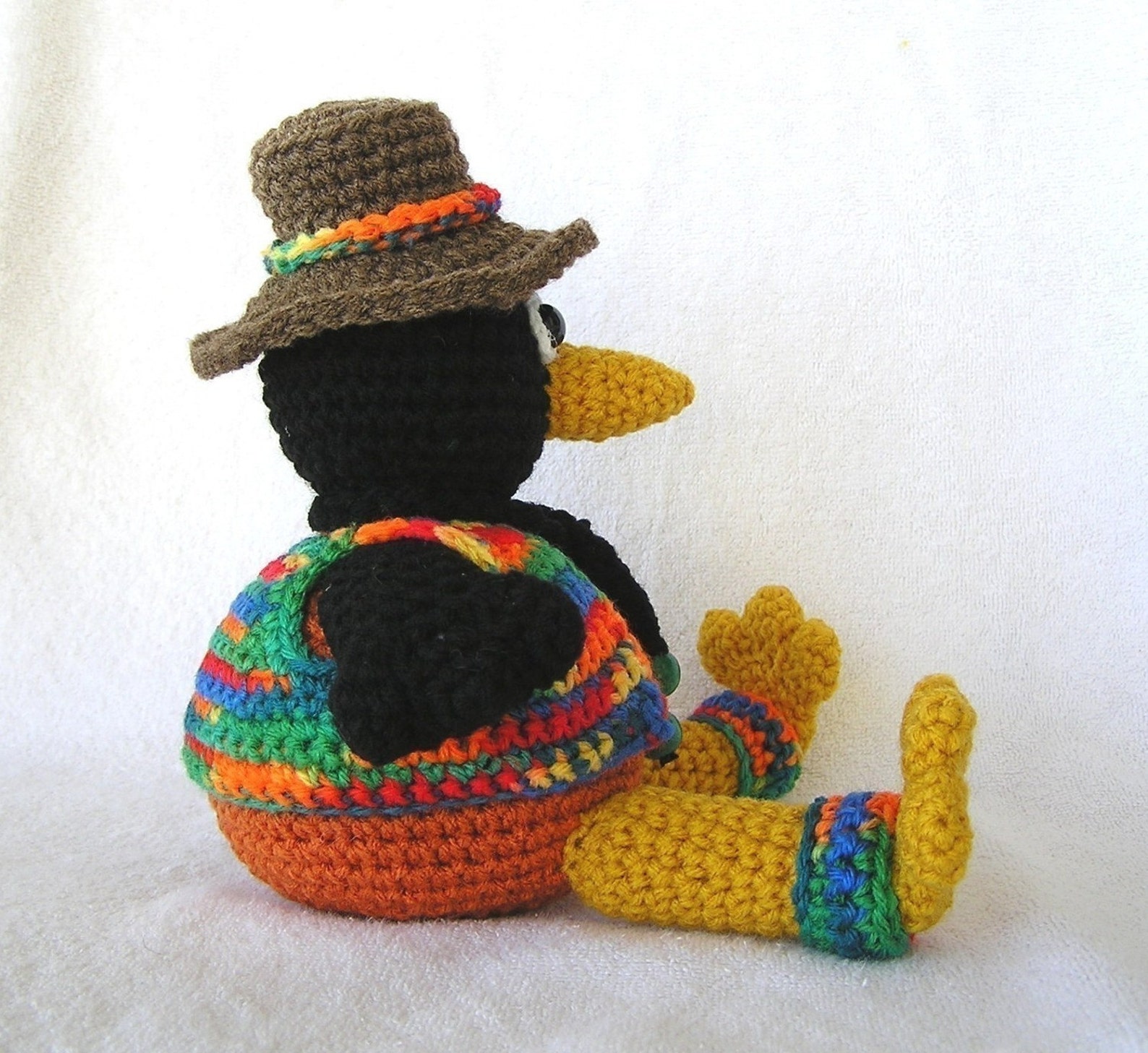 CHARLIE THE CROW Pdf Crochet Pattern english Only - Etsy