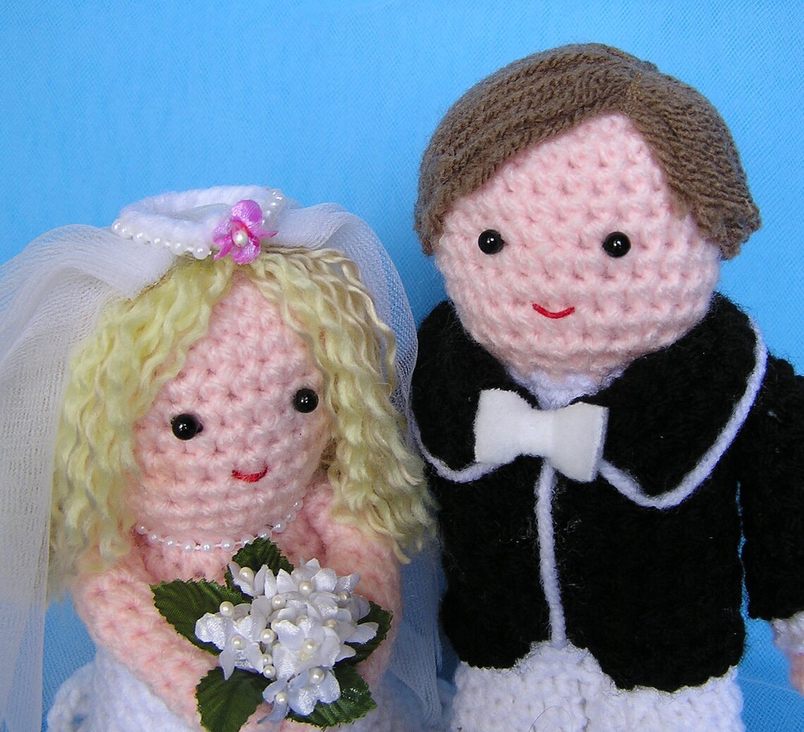 BRIDE AND GROOM Pdf Crochet Pattern english Only - Etsy