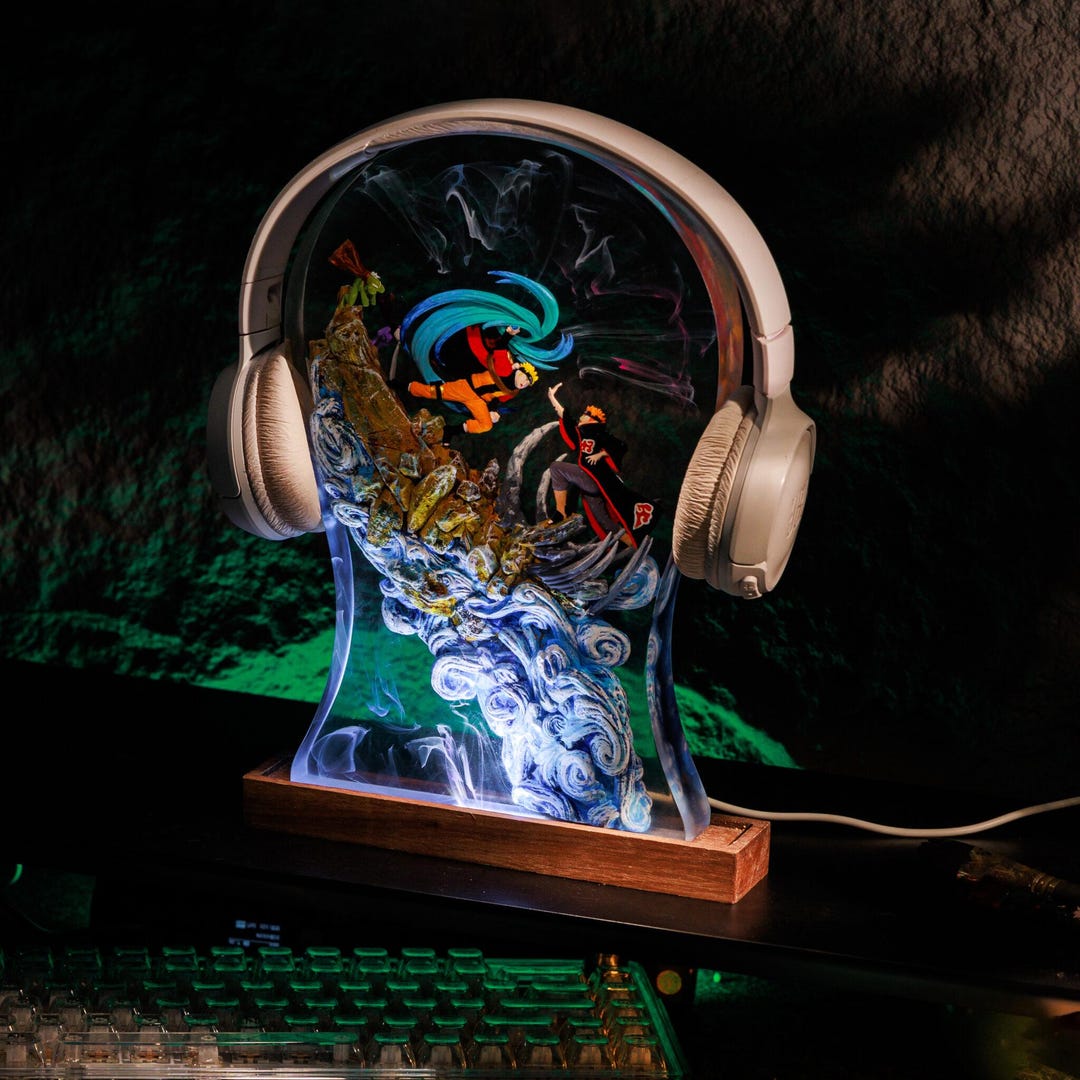 NRT Vs Pain Akatsuki Custom Epoxy Resin Art Lamp, Nigh Light, Birthday ...