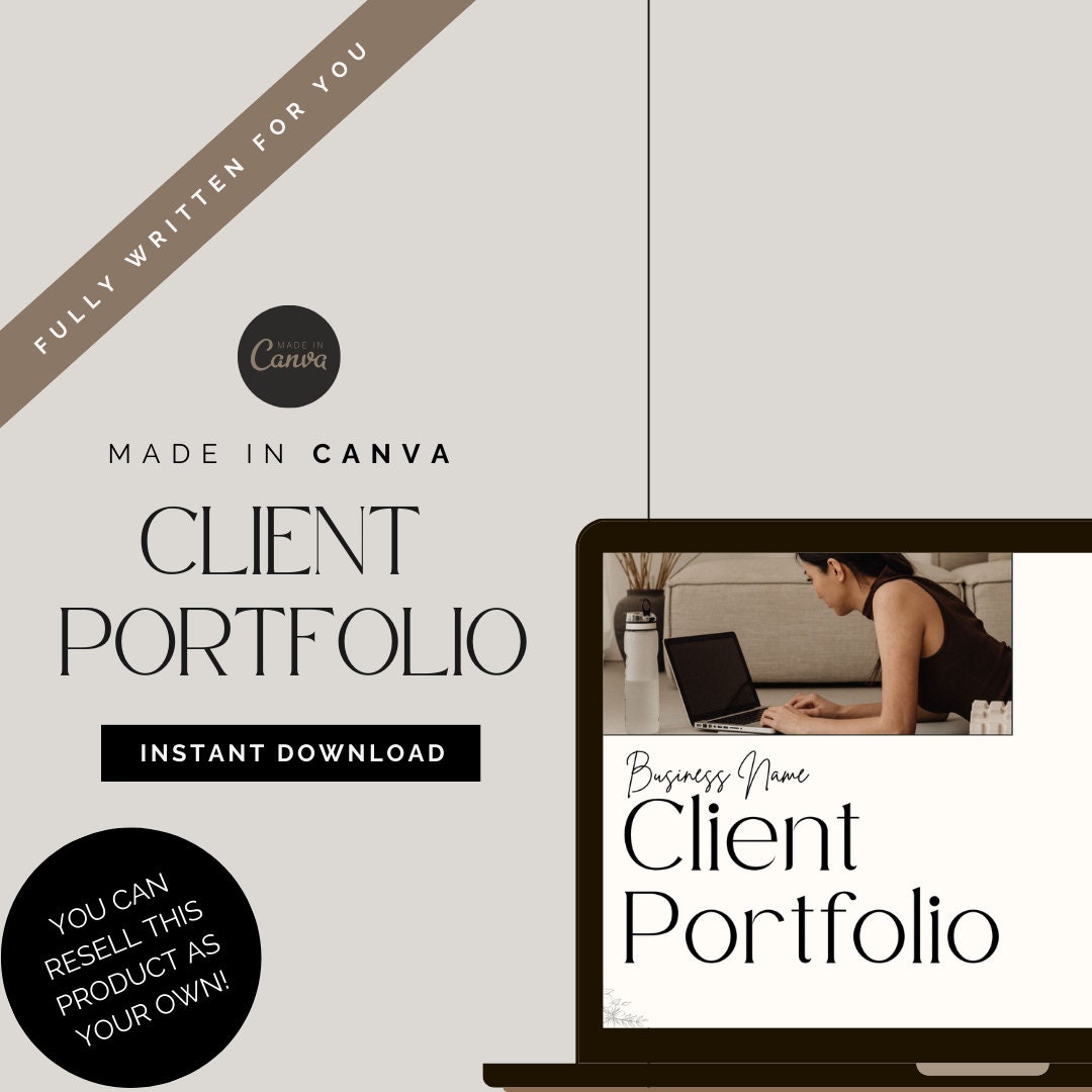 Client Portfolio Template PLR Product Fitness Trainers/fitness Coaches ...
