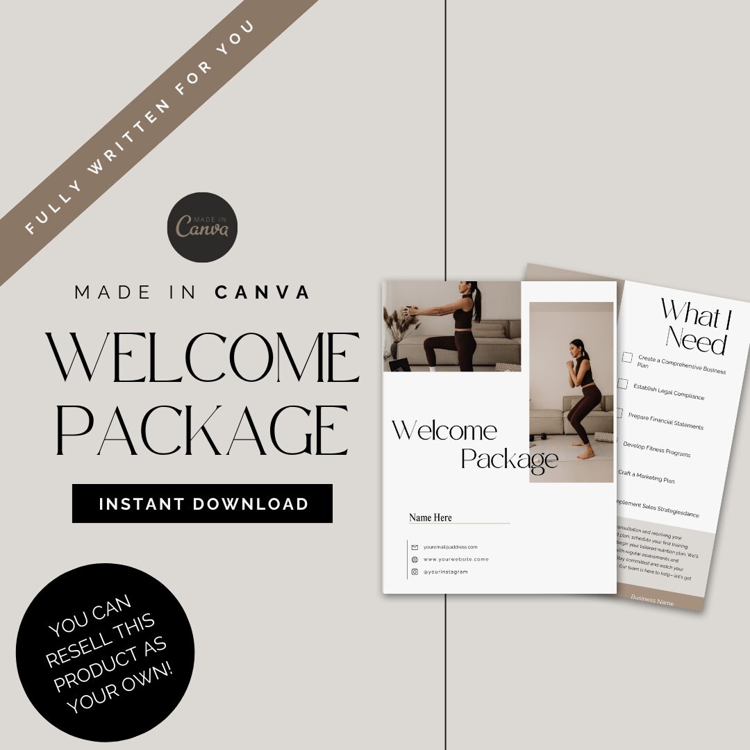 New Client Onboarding Welcome Package | | Fitness Trainers\coaches ...