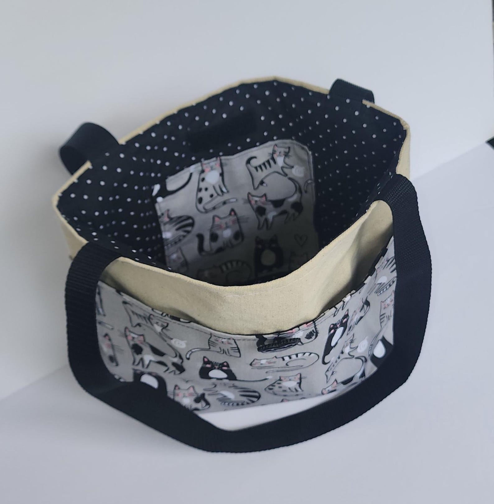Handmade Bag, Cat Print Purse, Cute Cat Purse, Cat Print Tote, Cat ...