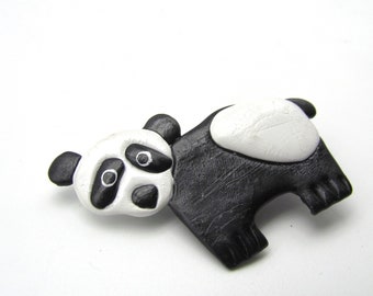 Panda Bear Love Pandas Bears Filigree Brass Pin Pendant Brooch - Etsy