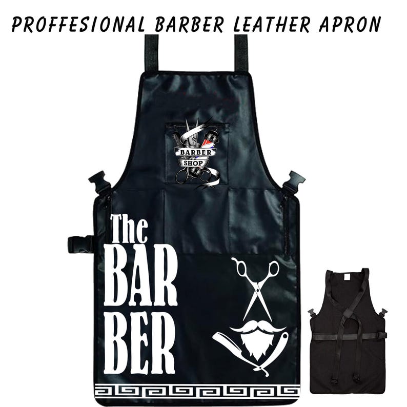 Professional Barbershop Jeans Apron Uniform Barber Apron Salon Apron ...