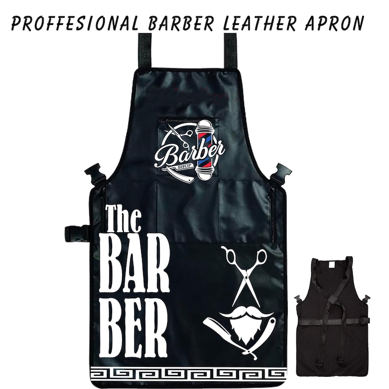 Professional Barbershop Jeans Apron Uniform Barber Apron Salon Apron ...