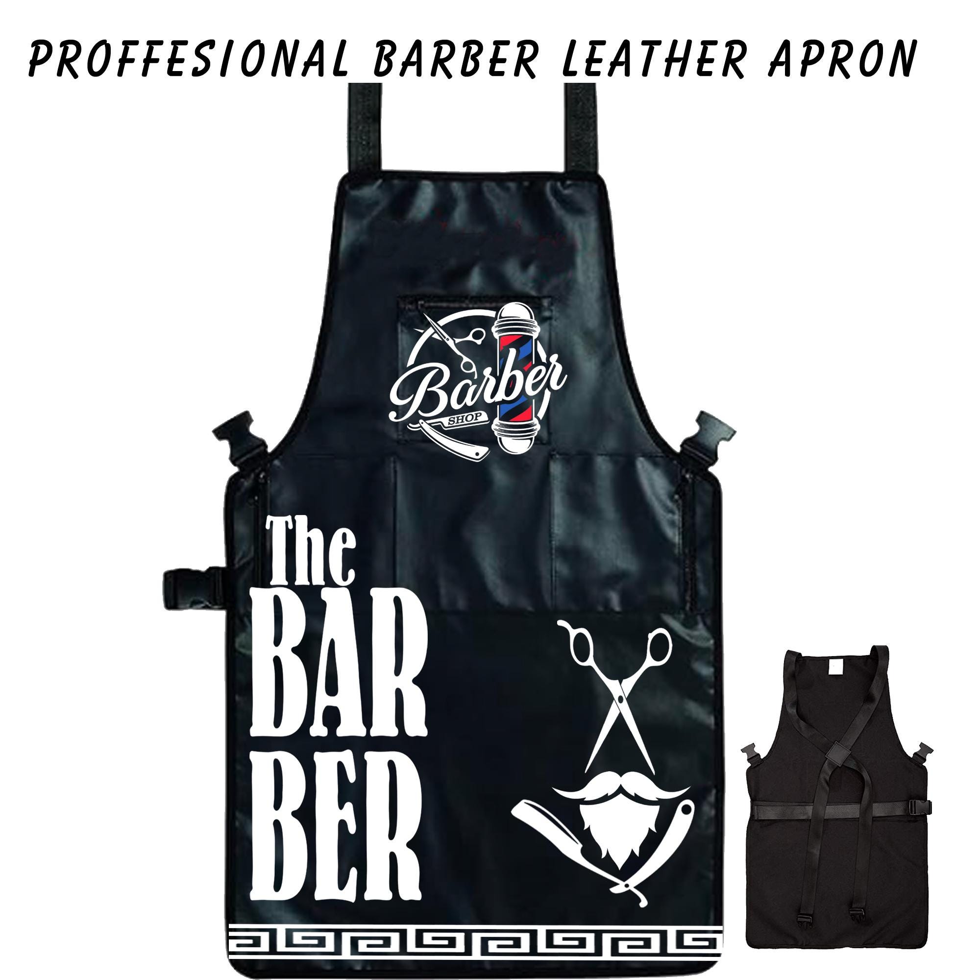 Professional Barbershop Jeans Apron Uniform Barber Apron Salon Apron ...