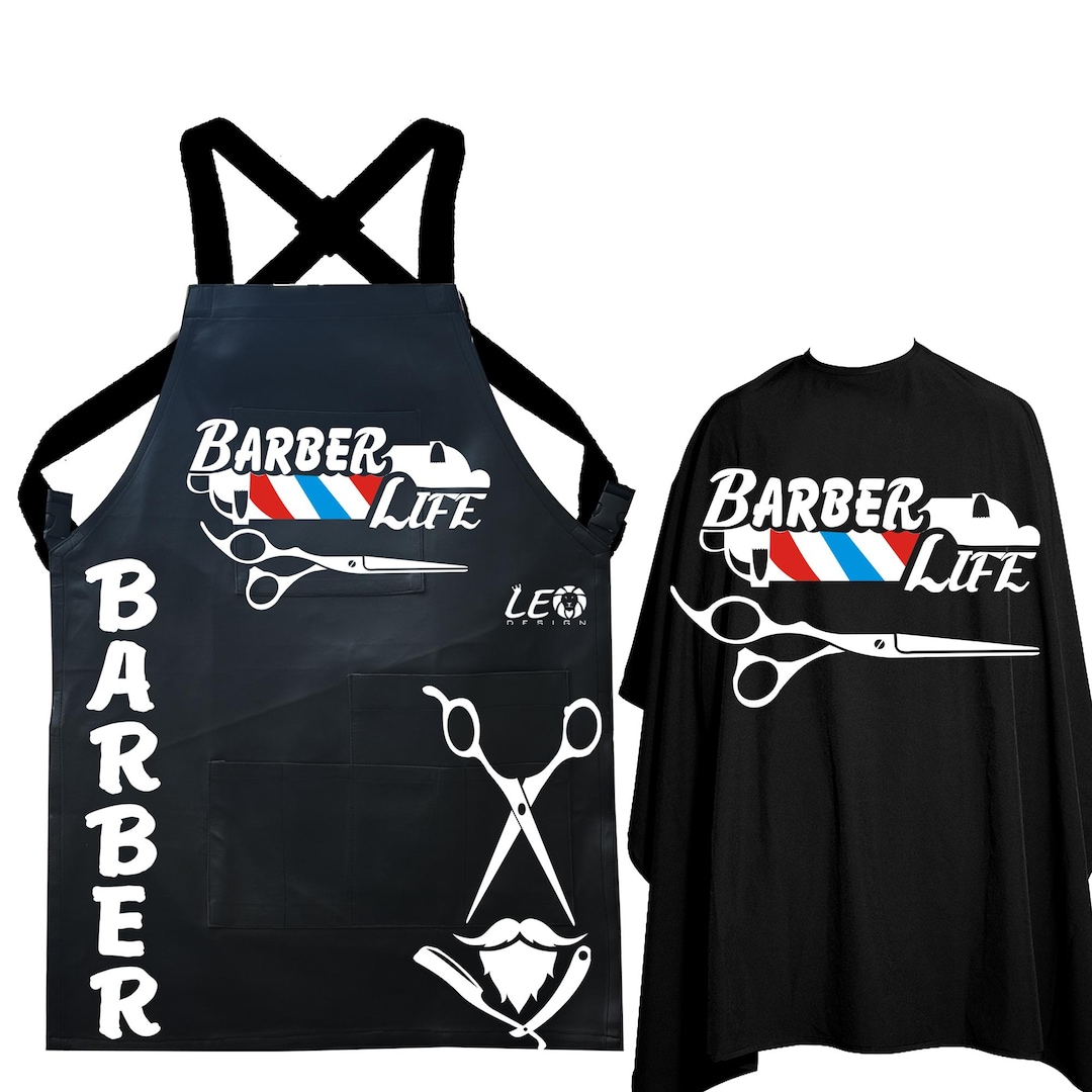 Professional Barbershop Jeans Apron Uniform Barber Apron Salon Apron ...
