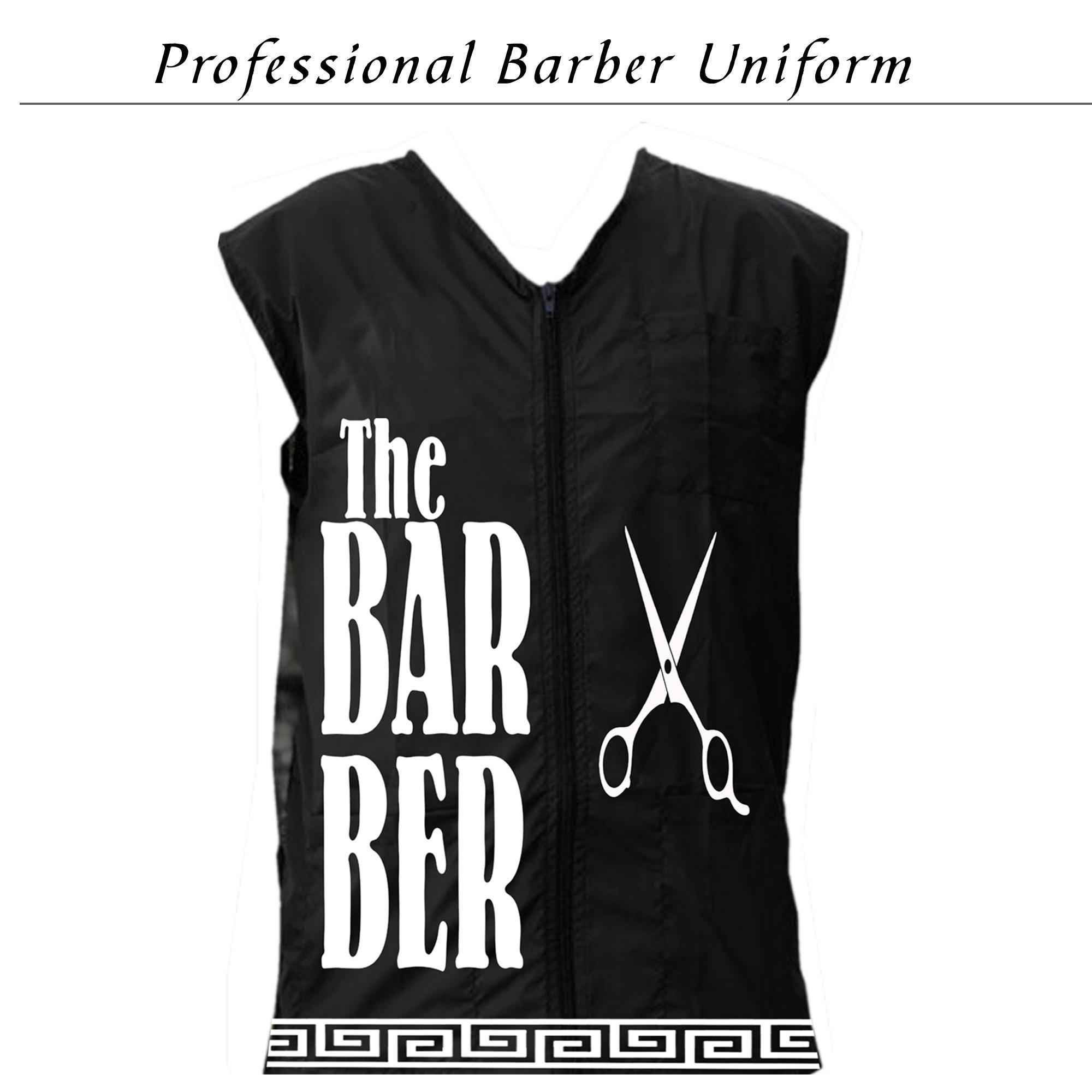 Professional Barbershop Uniform Barber Vest Salon Uniform Hair Cutting ...
