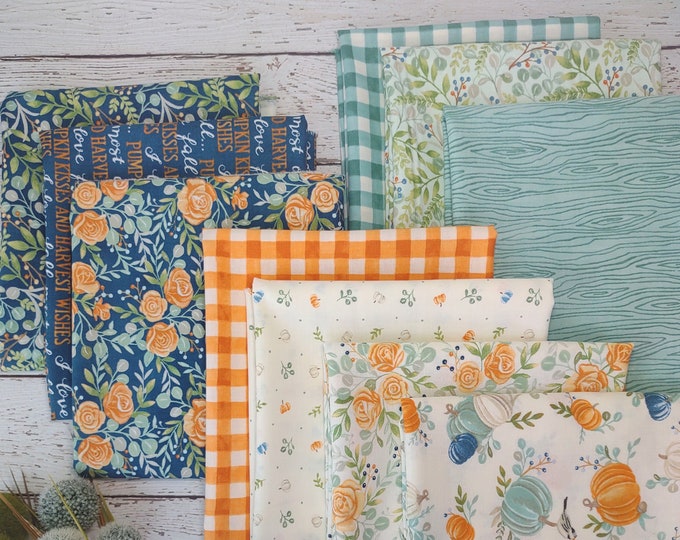 HARVEST WISHES Deb Strain Pumpkin Fall Fabric Moda Fabrics 10 Fat ...