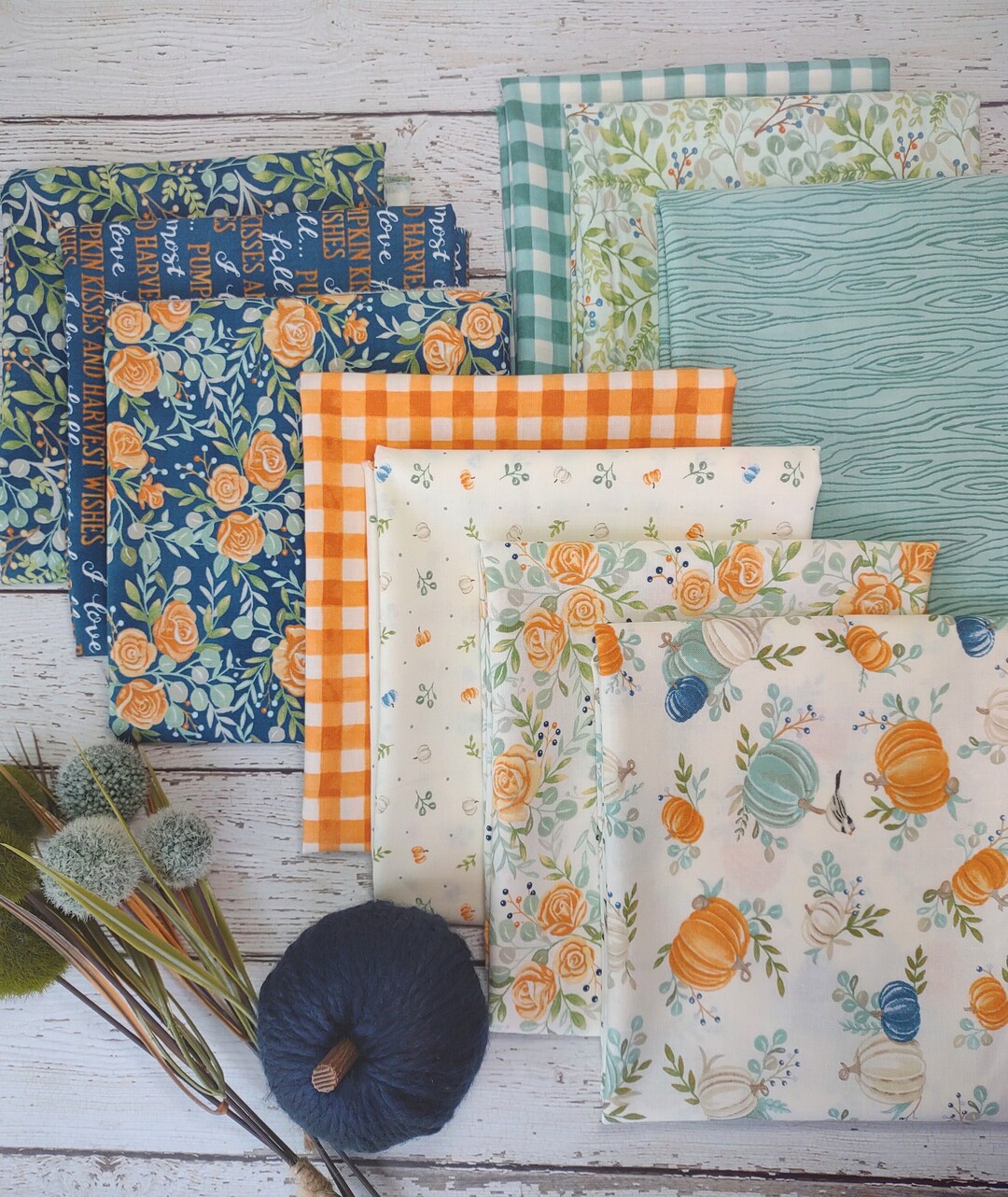 HARVEST WISHES Deb Strain Pumpkin Fall Fabric Moda Fabrics 10 - Etsy