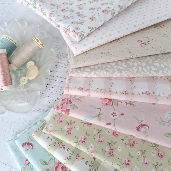 Shabby Chic Moda Fabric - Etsy