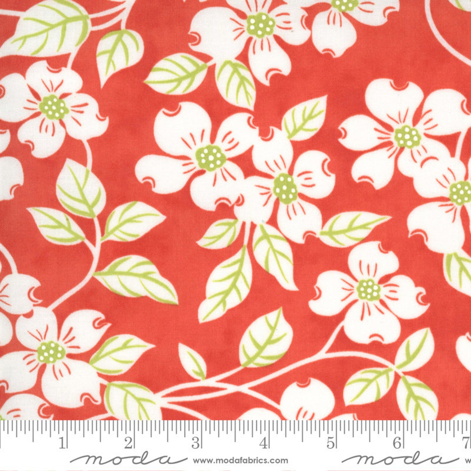 STRAWBERRIES and RHUBARB Fig Tree Joanna Figueroa Moda Fabrics - Etsy