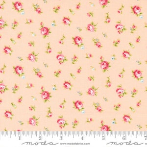 ELLIE by Brenda Riddle Moda Fabric Shabby Chic Cotton Soft Pastel Pink ...