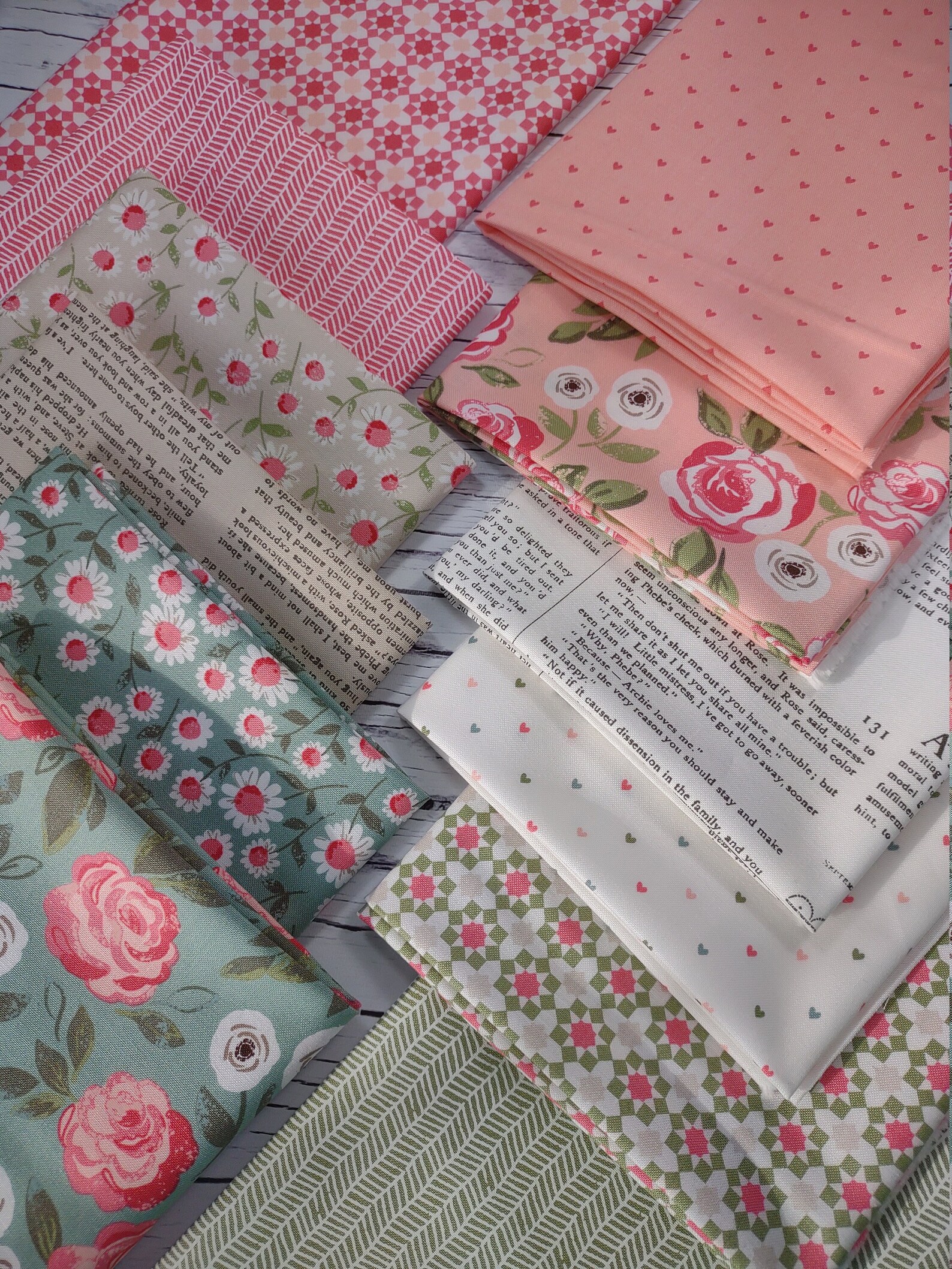 LOVE NOTE Lella Boutique Vanessa Goertzen Moda Fabrics 12 | Etsy