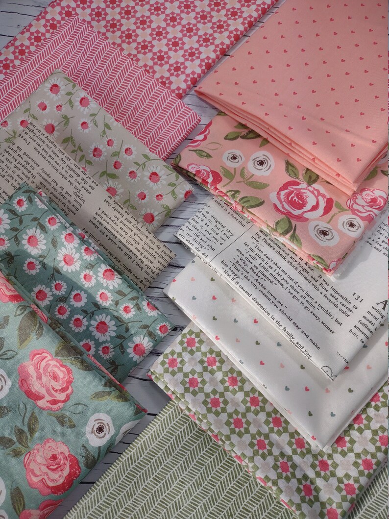 LOVE NOTE Lella Boutique Vanessa Goertzen Moda Fabrics 12 | Etsy