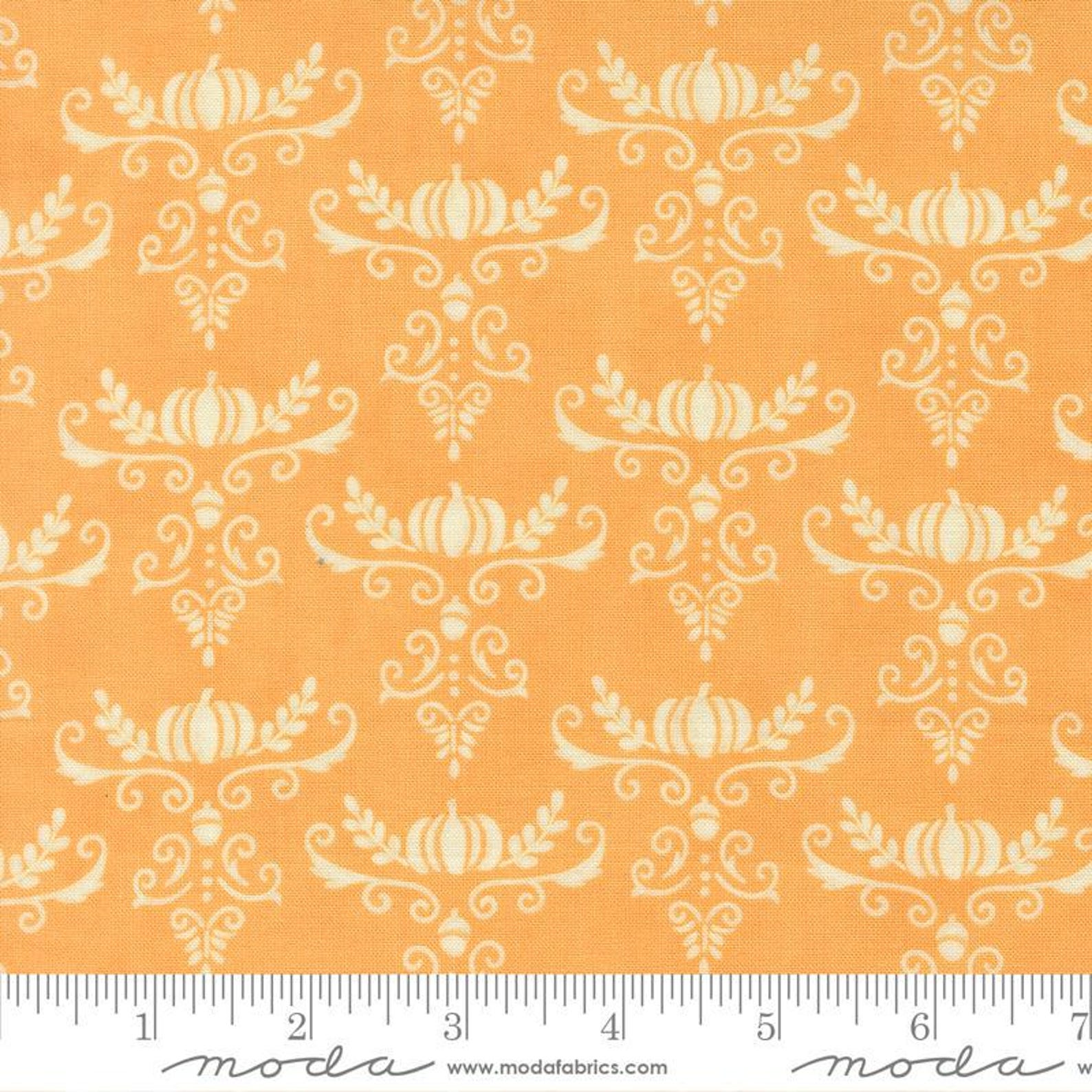 I LOVE FALL Most of All Deb Strain Pumpkin Blue Fall Fabric Moda ...