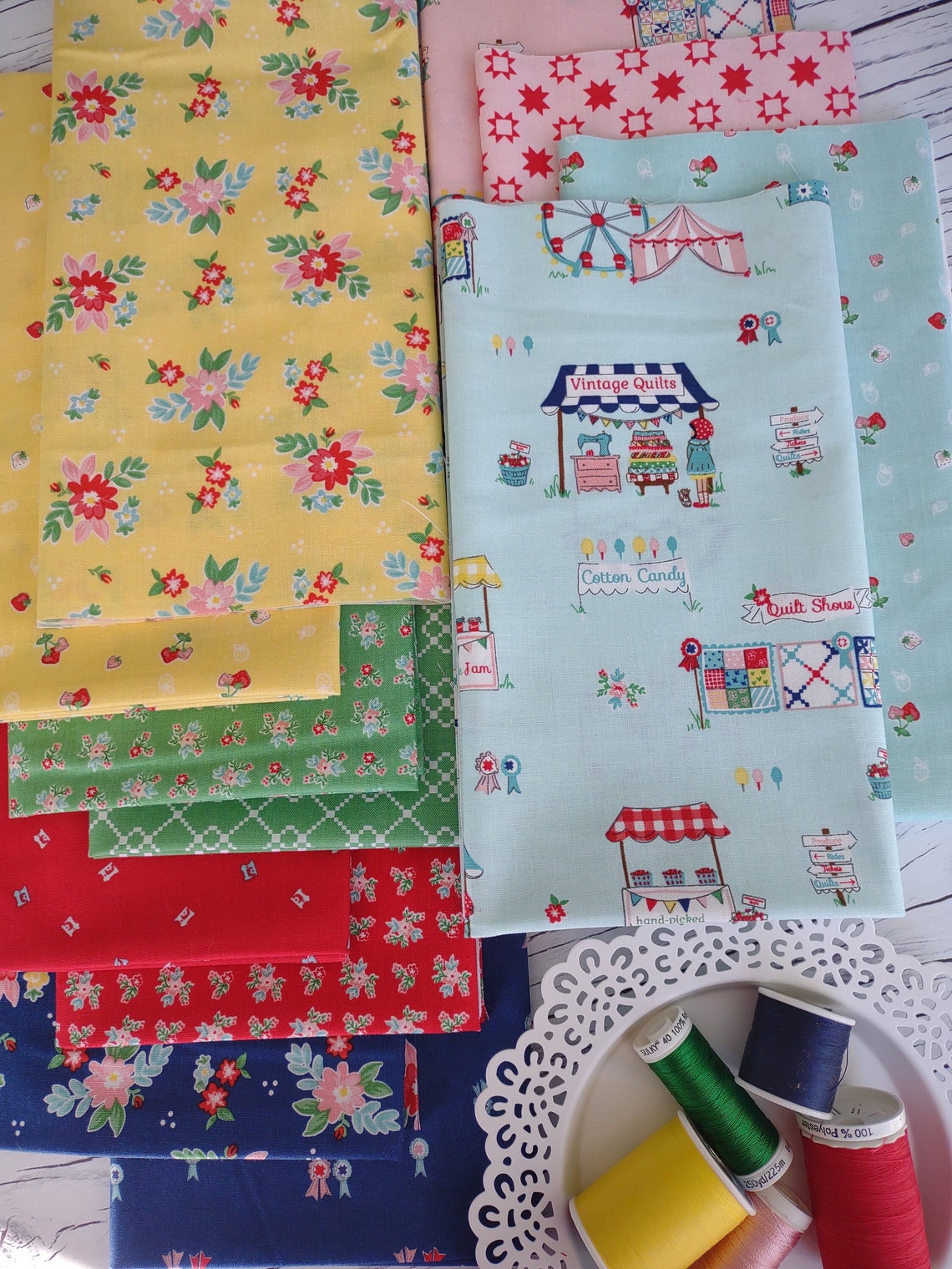 QUILT FAIR Tasha Noel Girl Nursery Fabric Riley Blake Designs | Etsy