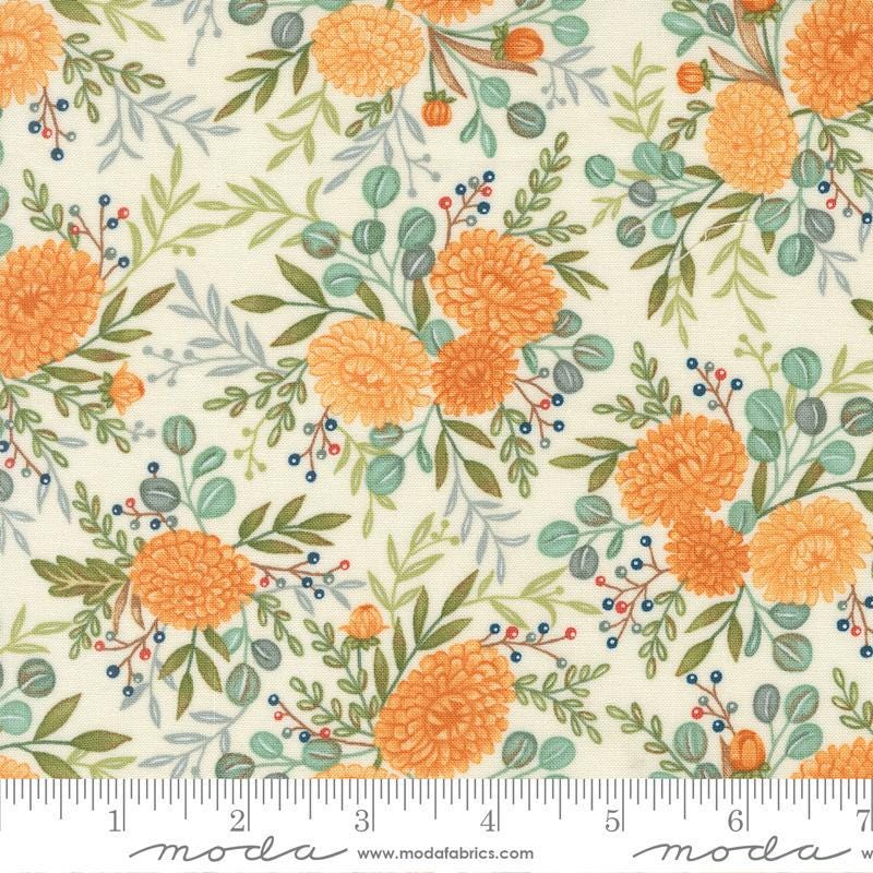 I LOVE FALL Most of All Deb Strain Pumpkin Blue Fall Fabric Moda ...