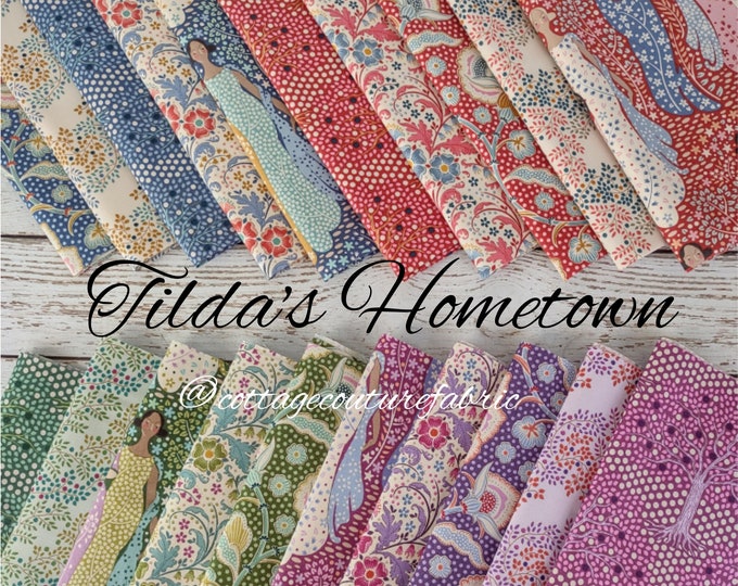 TILDA HOMETOWN Tone Finnanger Vintage Quilting Cotton Fabric ~ 20 Fat ...