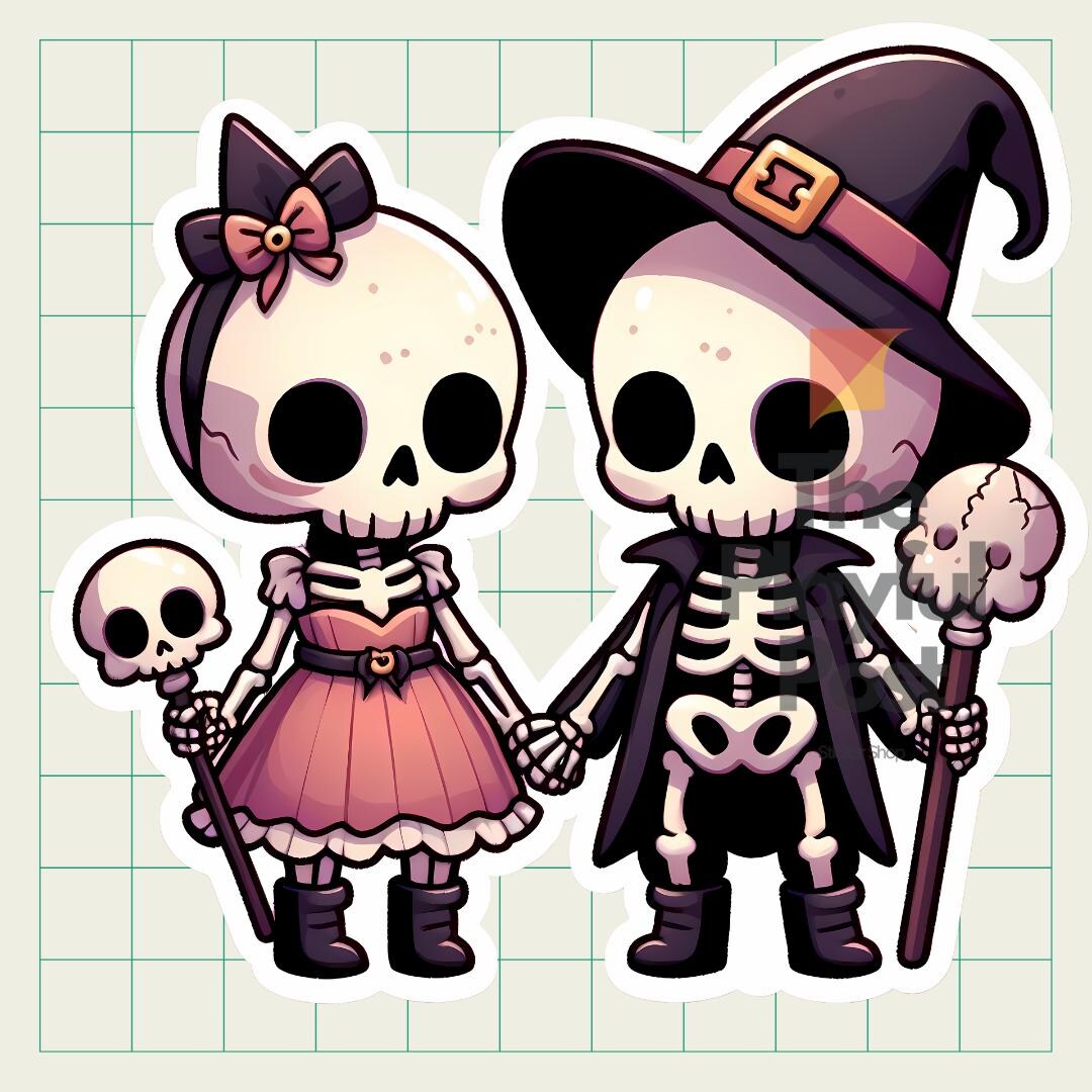 Skeleton Sticker, Skeleton Design, Cute Halloween Designs, Halloween ...