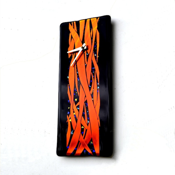 Fused Glass Clock - Etsy