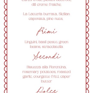 Editable Ciao Bella Italian Theme Menu | Customisable Canva Template ...