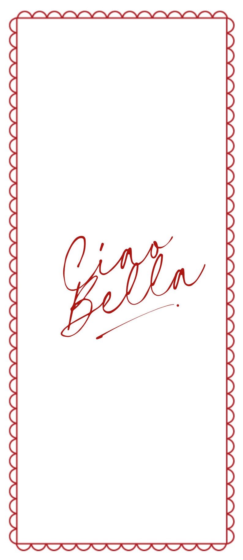 Editable Ciao Bella Italian Theme Menu | Customisable Canva Template ...