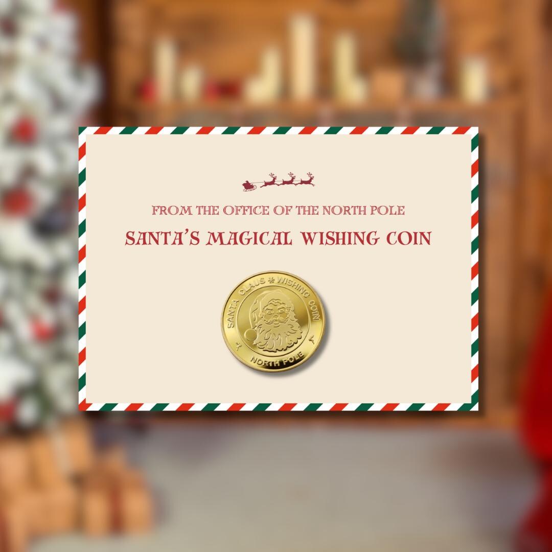 Santa’s Magical Wishing Coin With Christmas Letter Card – Christmas ...