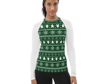 Christmas Men's Rash Guard Red, Rash Guard Shirt, Men, Swimming ...