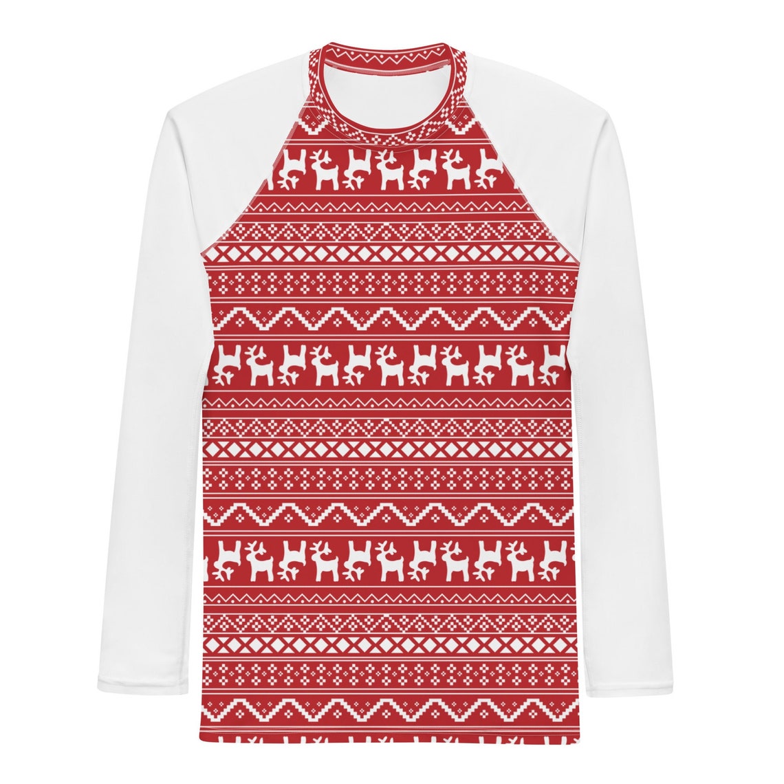 Christmas Men's Rash Guard Red, Rash Guard Shirt, Men, Swimming ...