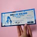FOIL CONCERT TICKETS, Customised Fake Foil Concert Tickets - Etsy