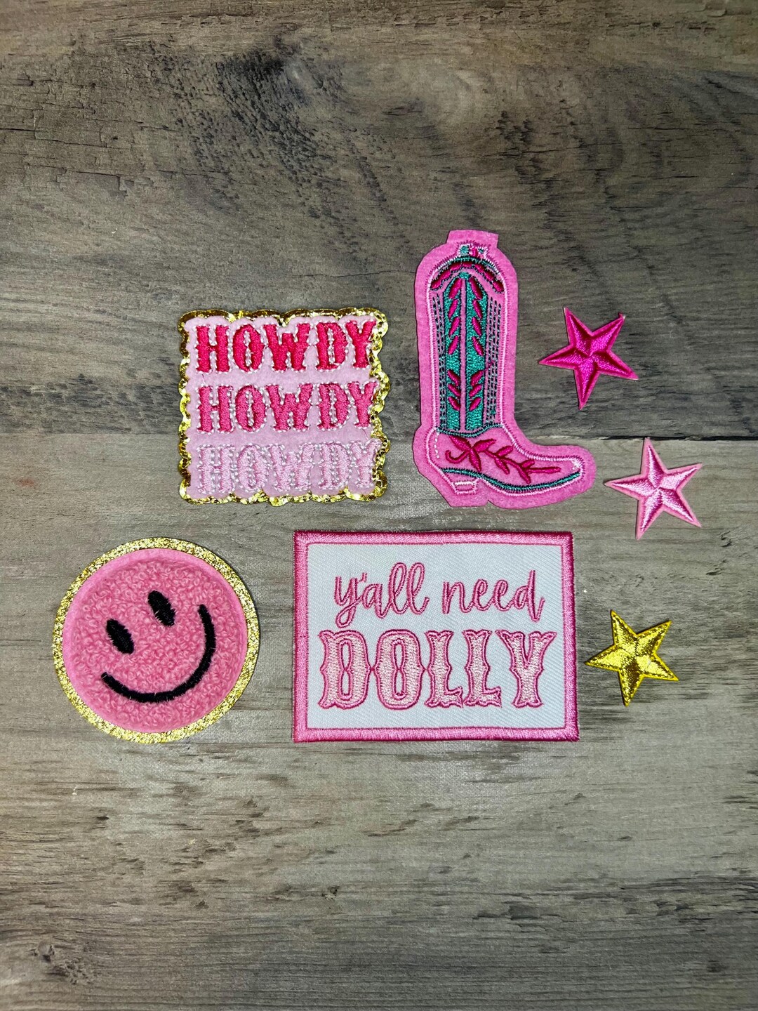 Dolly Western Howdy HAT PATCH BUNDLE Iron On - Etsy