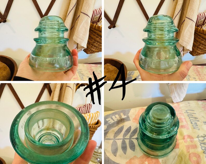 Vintage Glass Insulator your Choice: Hemingray 42, Hemingray 40 ...