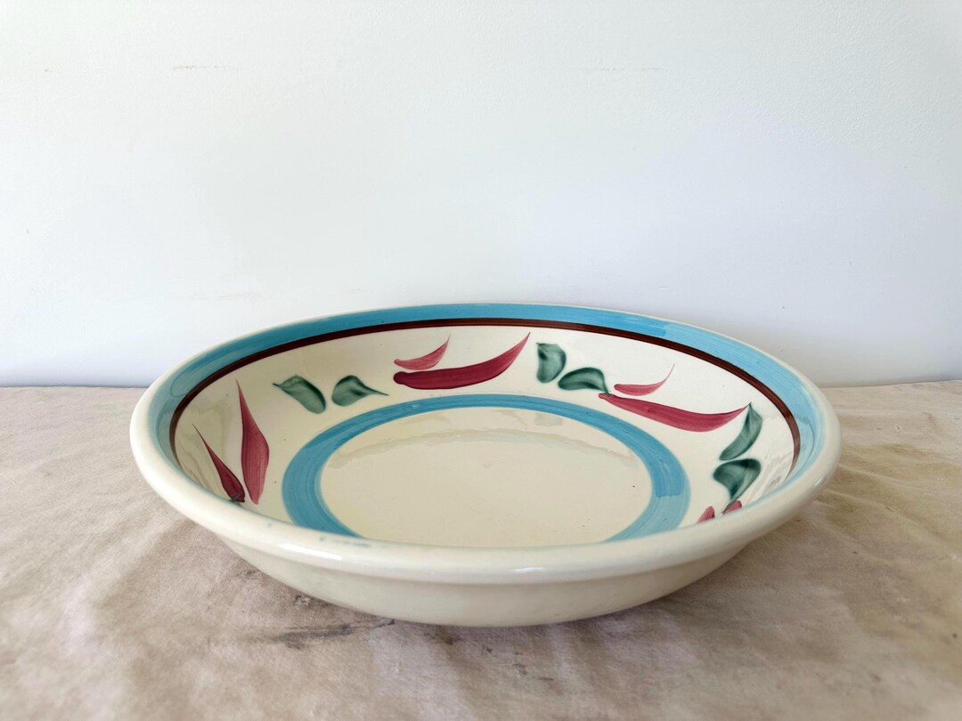Vintage RRP Co. Pasta Bowl | Large Rustic Ware Serving Dish | Hand ...