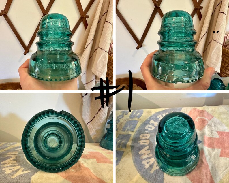Vintage Glass Insulator your Choice: Hemingray 42, Hemingray 40 ...