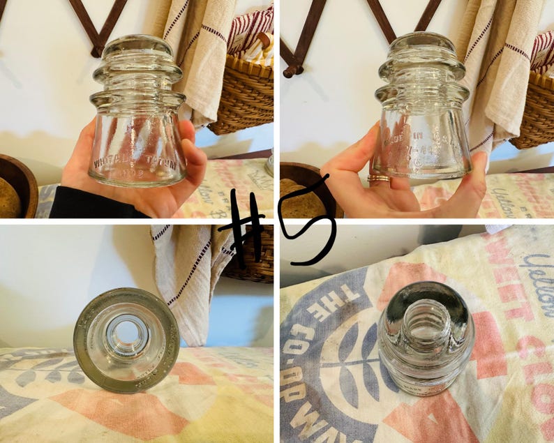 Vintage Glass Insulator your Choice: Hemingray 42, Hemingray 40 ...