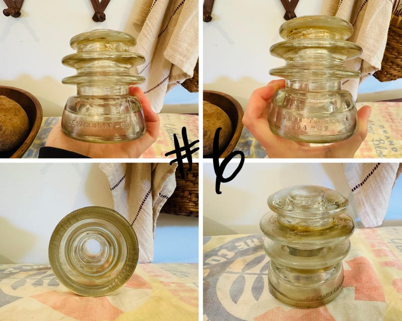 Vintage Glass Insulator your Choice: Hemingray 42, Hemingray 40 ...