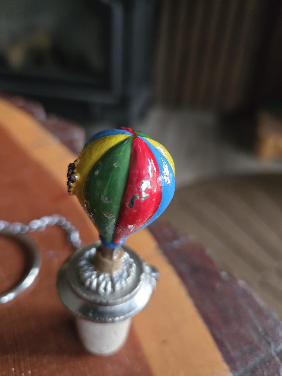 Vintage Metal Hot Air Balloon Wine Stopper/cork - Etsy