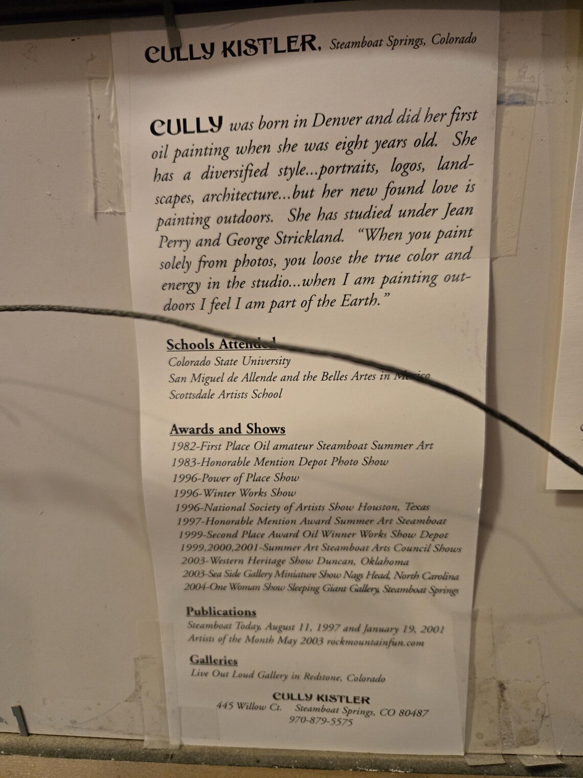 Original Art by Cully Kistler Framed - Etsy