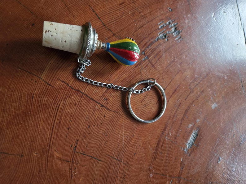 Vintage Metal Hot Air Balloon Wine Stopper/cork - Etsy