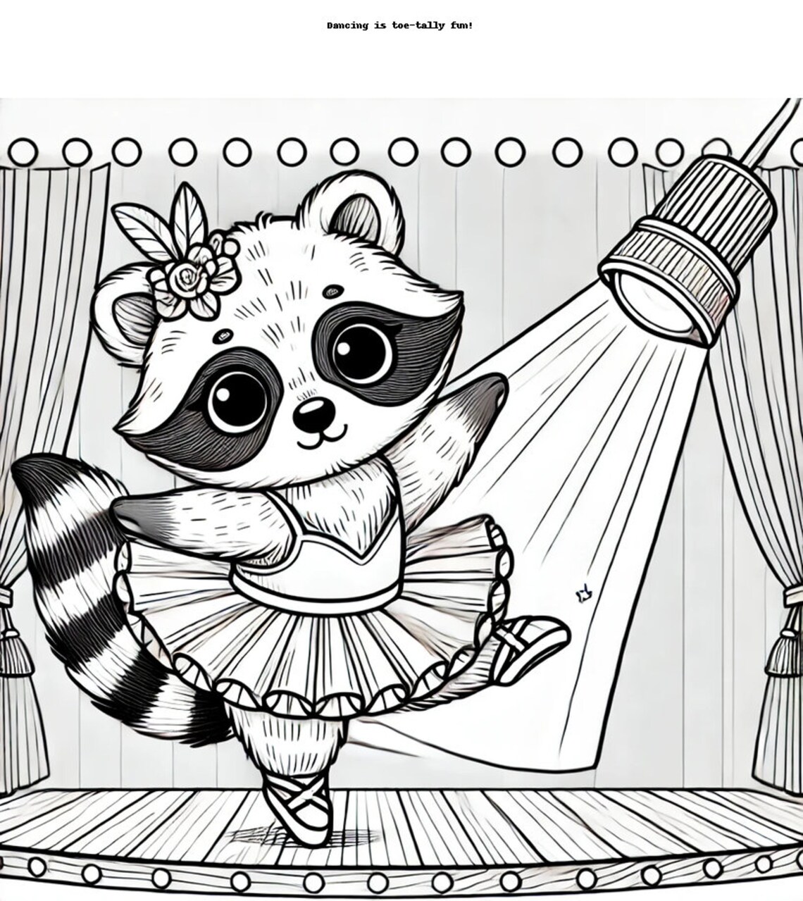 Raccoon Coloring Book - Digital Download - Etsy