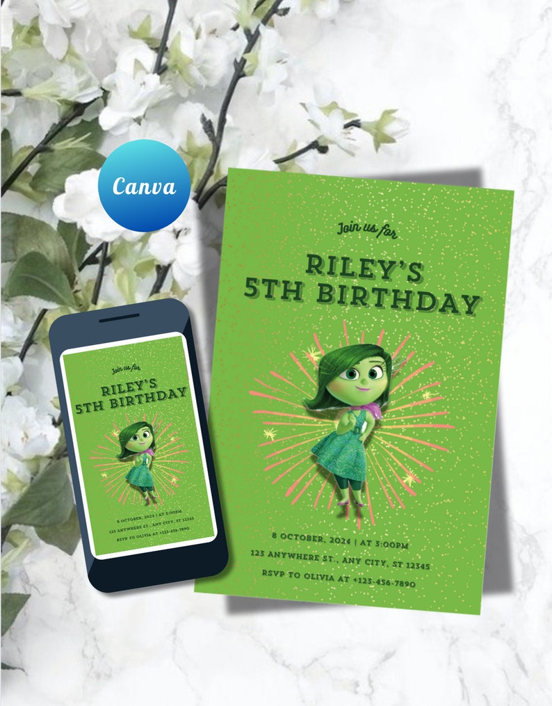 Inside Out Birthday Invitation Free Party Inside Out Birthday ...