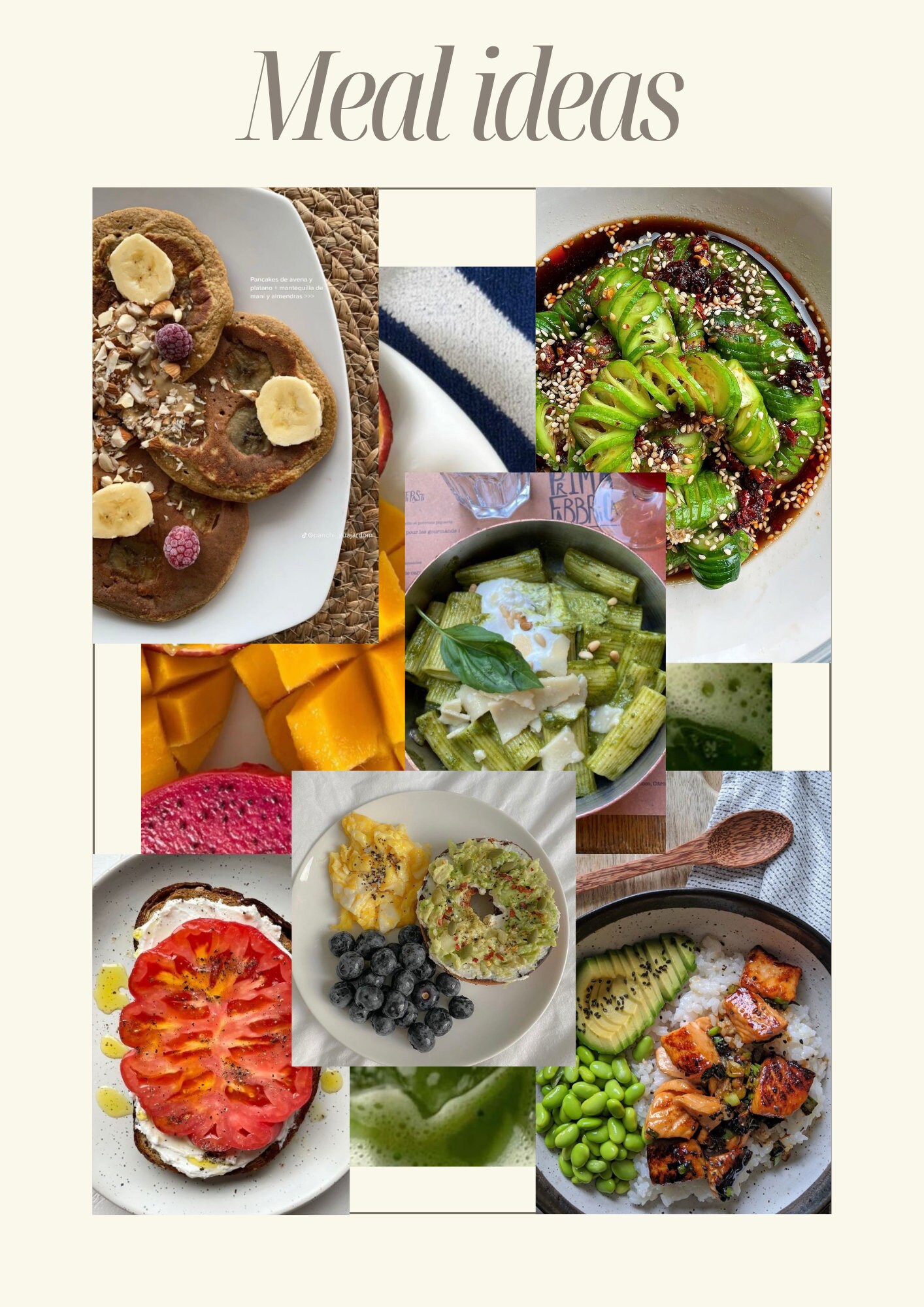 Digital Meal Planner, Downloadable Digital Planner, Minimalist, Meal ...