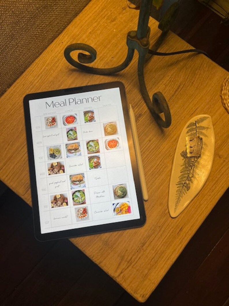 Digital Meal Planner, Meal Prep Template, Meal Planning Organizer, Meal ...