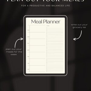 Digital Meal Planner, Meal Prep Template, Meal Planning Organizer, Meal ...
