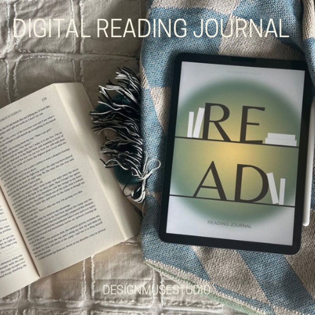 Digital Reading Journal, Reading Log, Book Tracker, Book Lover Gift ...