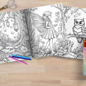Enchanted Forest Adult Coloring Book – 62 Pages of Magical Creatures ...