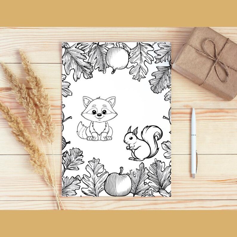 Fall Black and White Clip Art 73-pack| Autumn Line Art | Fall Festival ...