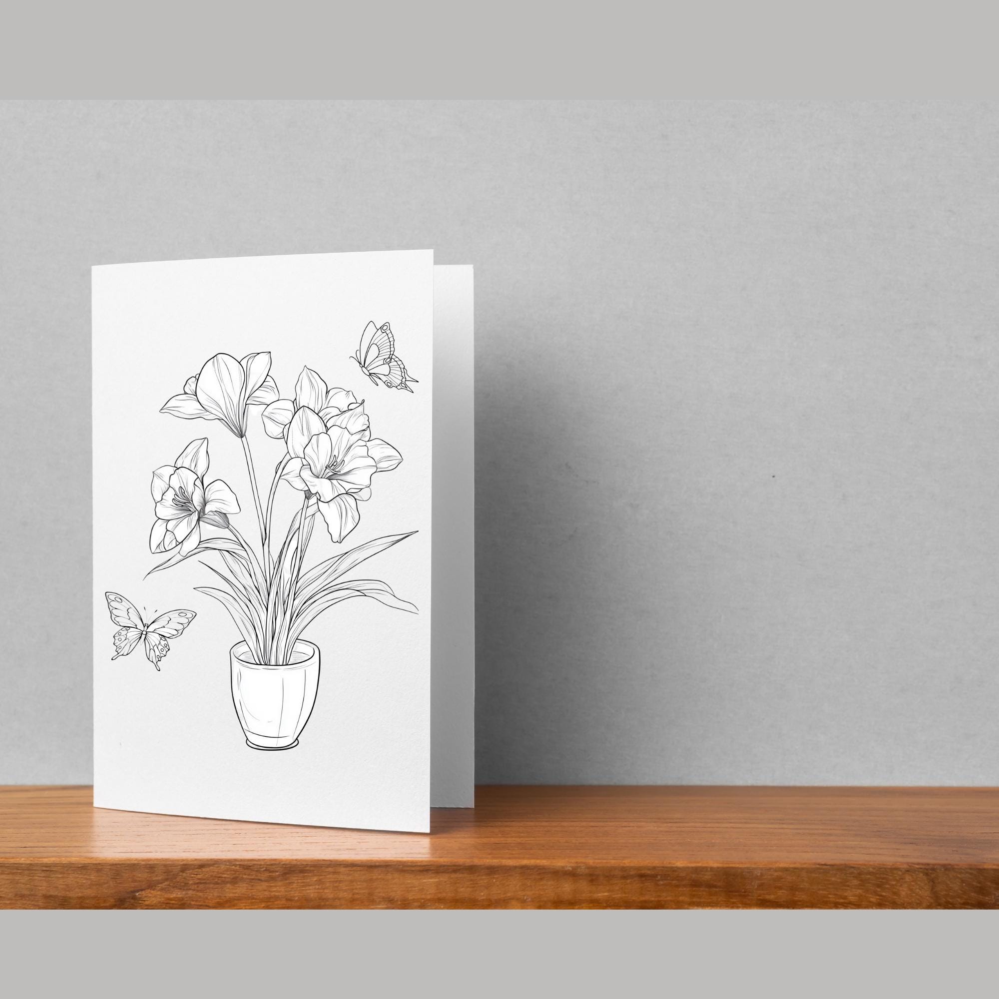 Mother's Day Foldable Coloring Cards – Digital Printable Set – 16 Cards ...